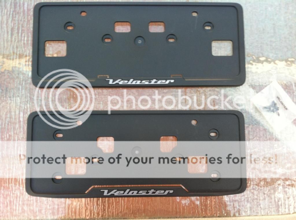 Universal Veloster lisence plate frames | Veloster Forum